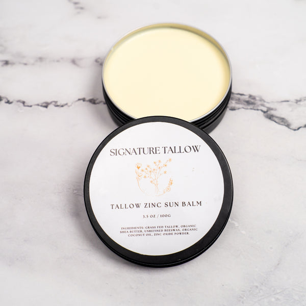 Signature Tallow - Tallow Zinc Sunscreen - 100% Grass-Fed Skincare ...